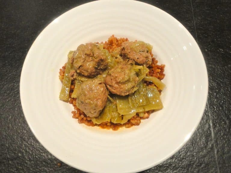 Grandma’s Melt-in-your-mouth Moroccan meatballs and celery (Krafs ouel ...