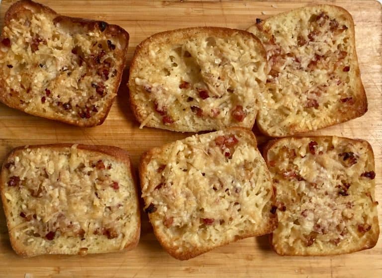 Parmesan and Pancetta Toasts