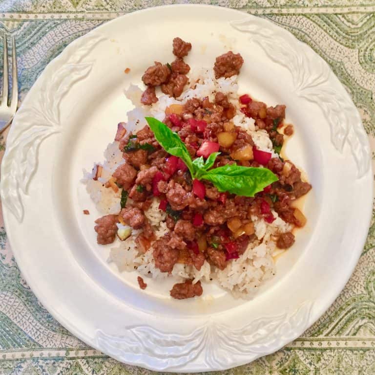 Thai Basil Minced Pork