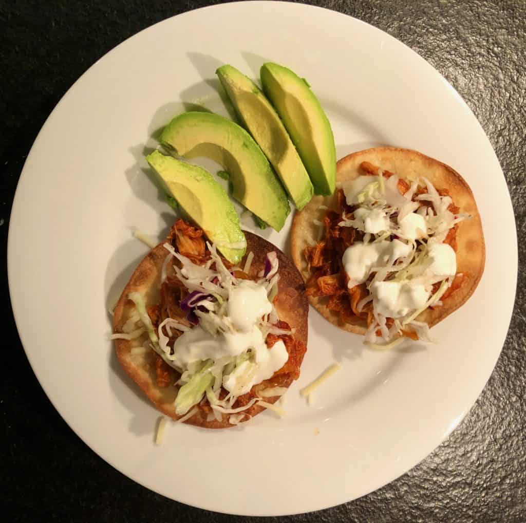 It’s Tostada Tuesday! Celebrate with Pulled Chicken Tostadas