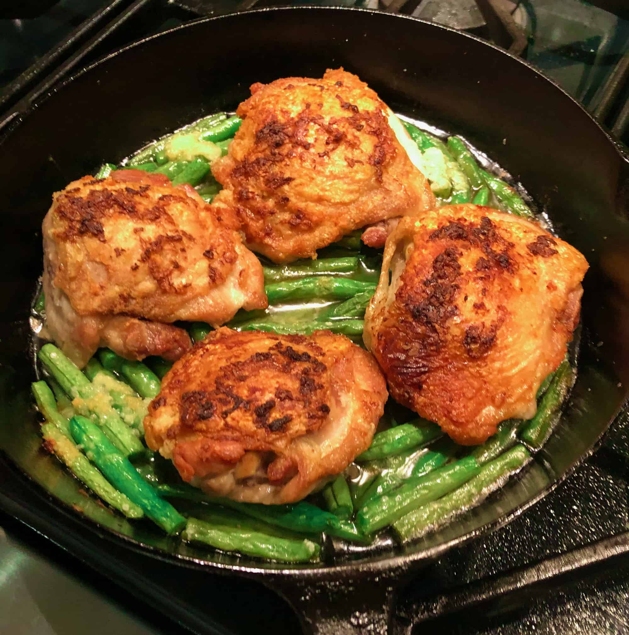 Life-Changing Garlic Butter Chicken Thighs with a Corn, Tomato and ...