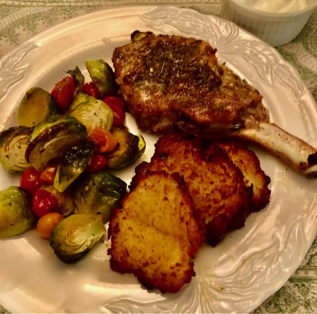 Sheet Pan Dinner: Cumin Pork Chops with Maple-Glazed Brussels Sprouts ...
